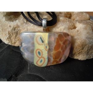 PLJ Glass Art | Jewelry | Lg Fused Glass Pendant Fused Glass Jewelry ...